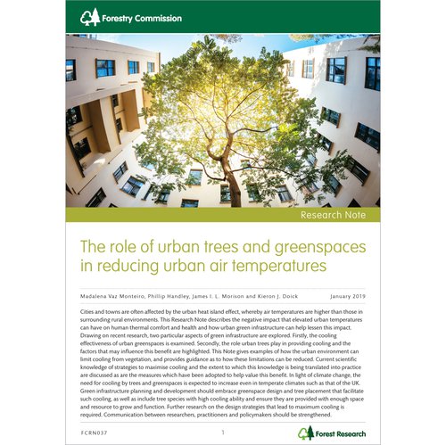What do we know about how trees can cool our towns and cities? - Forest ...