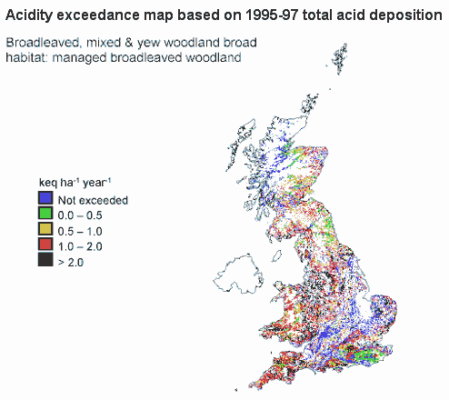 Soil sustainability - Critical loads - Forest Research