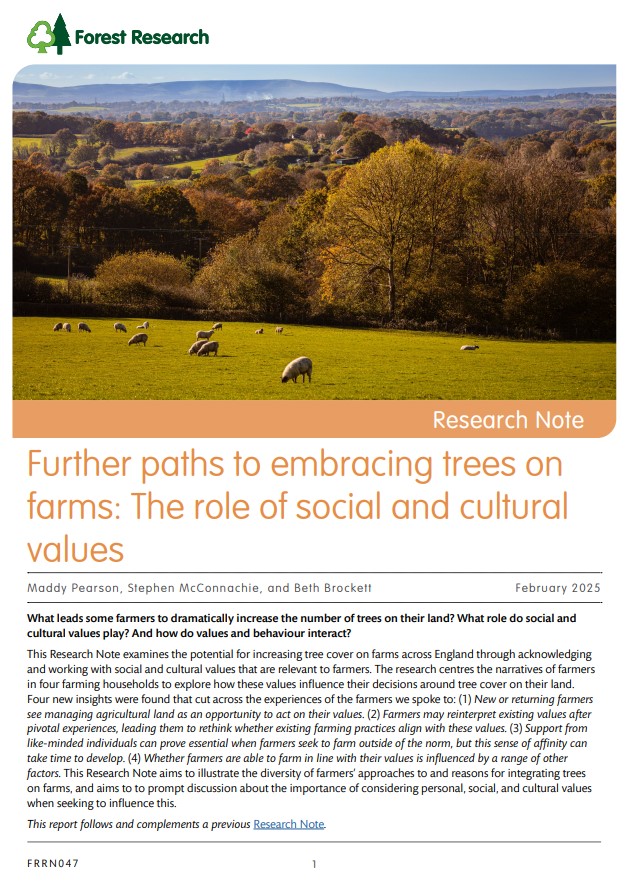 Further paths to embracing trees on farms: The role of social and ...
