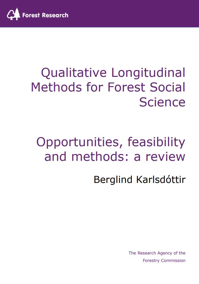 Qualitative Longitudinal Methods For Forest Social Science Forest Research